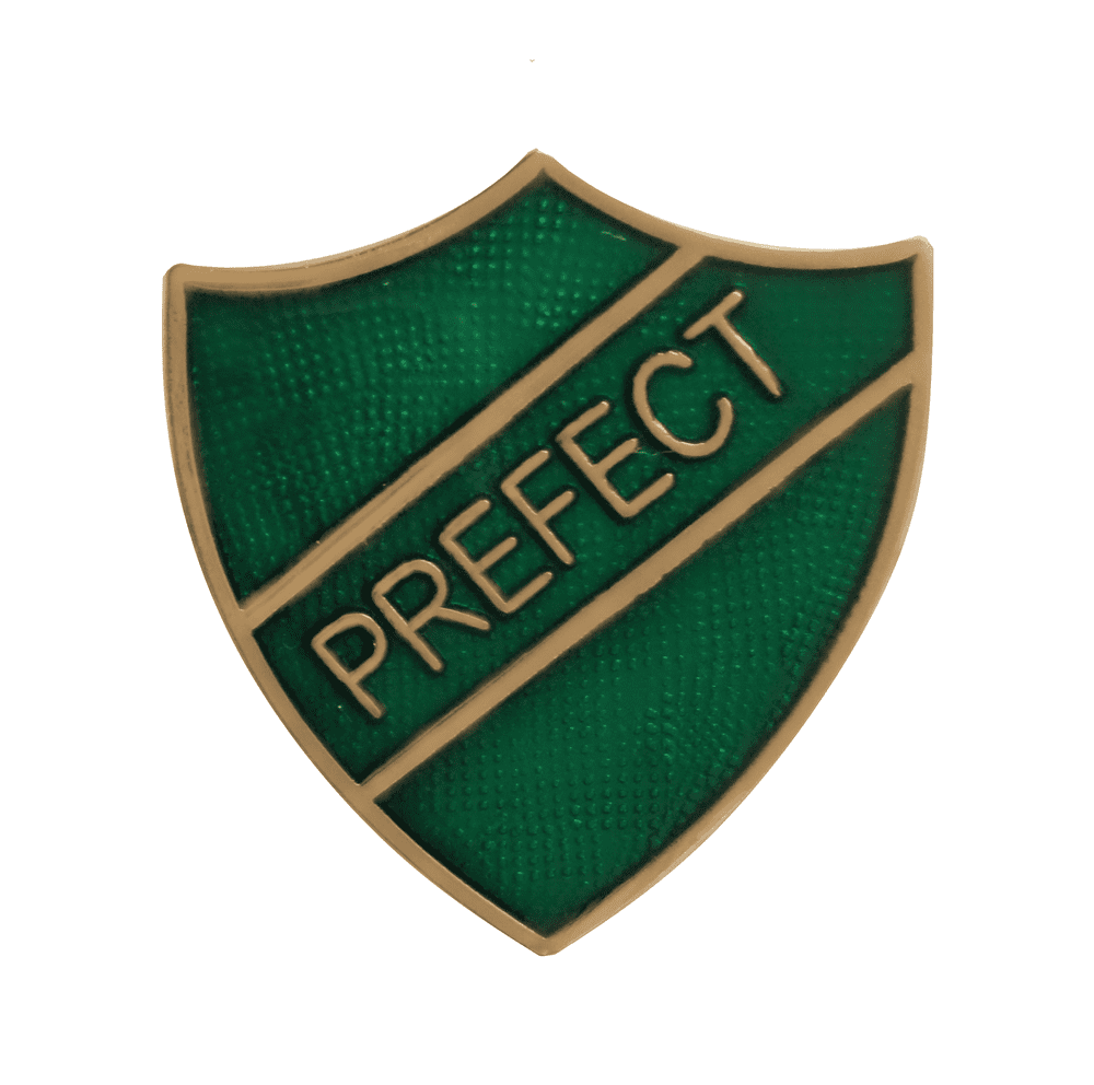 Prefect Green Pin Badge