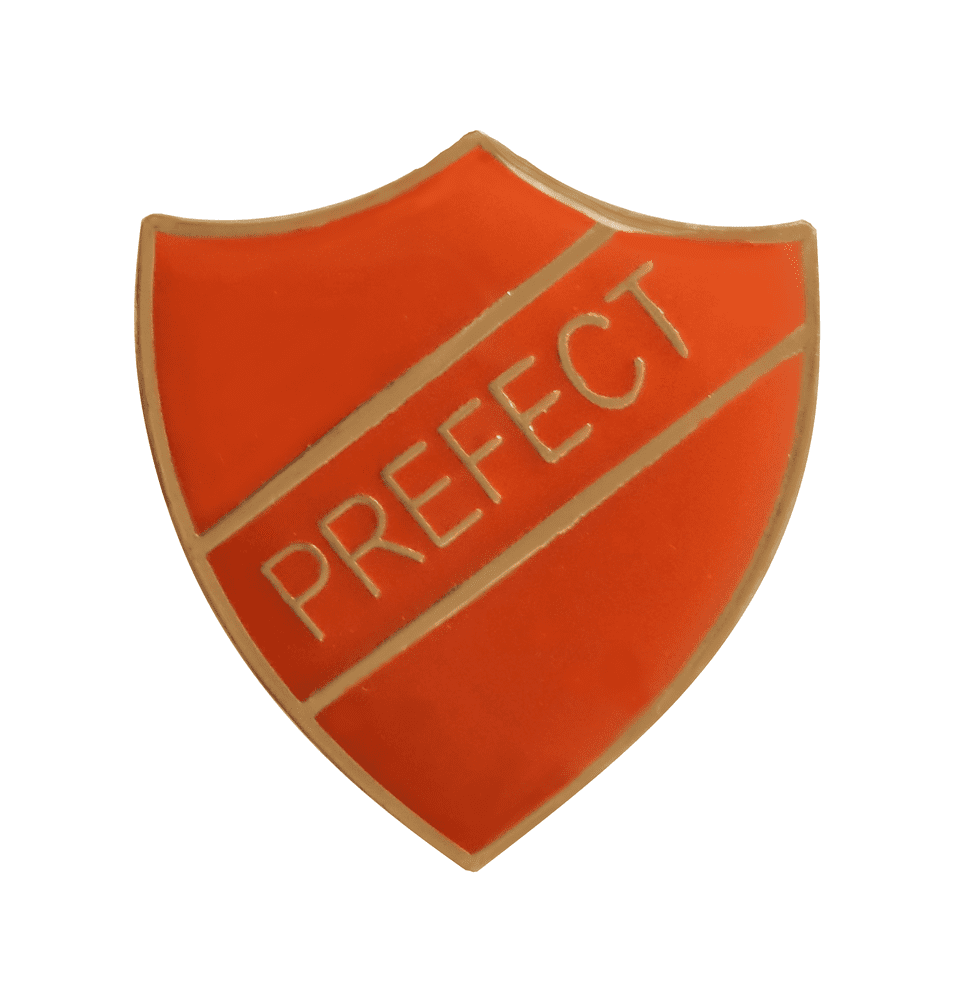 Prefect Orange Pin Badge