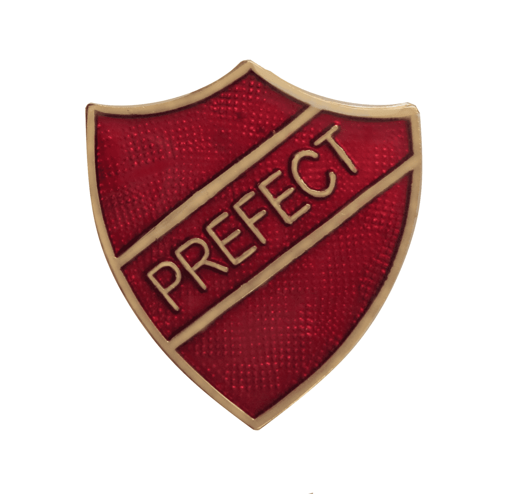 Prefect Red Pin Badge