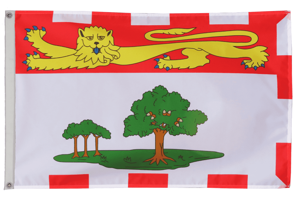 Prince Edward Island Canada Flag with Eyelets