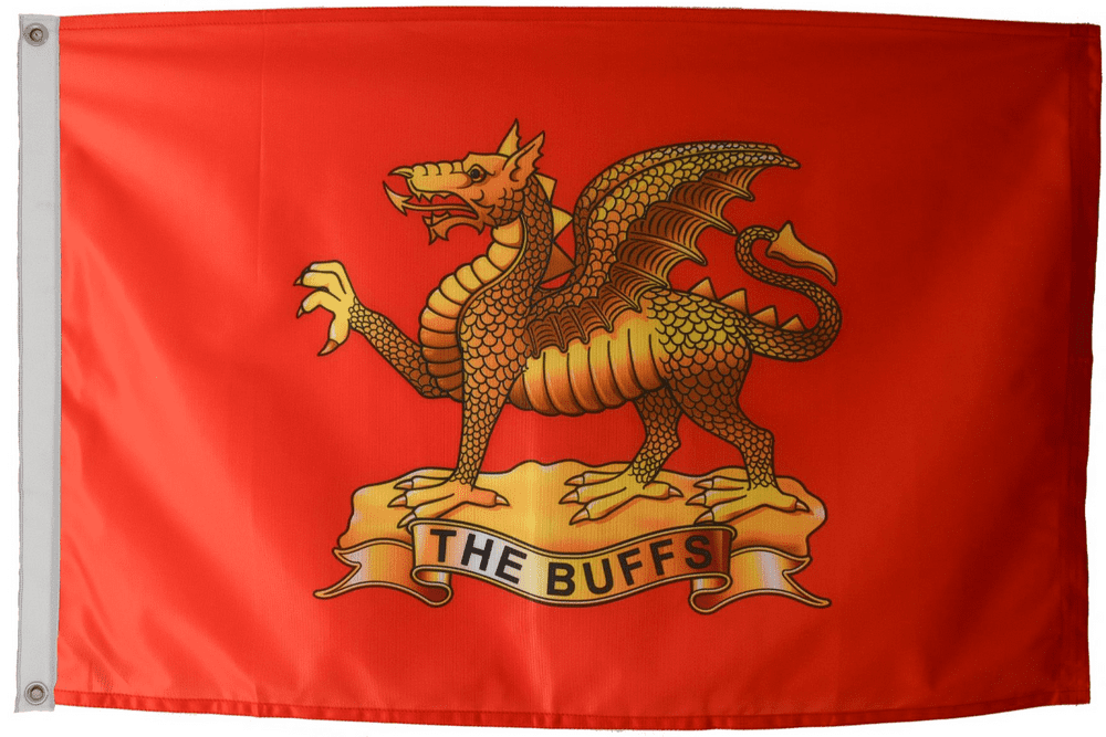 Prince of Wales Royal Regiment The Buffs British Army Flag with Eyelets