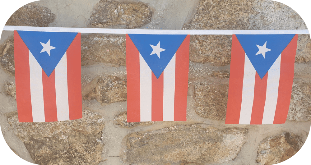 Puerto Rico Flag Bunting