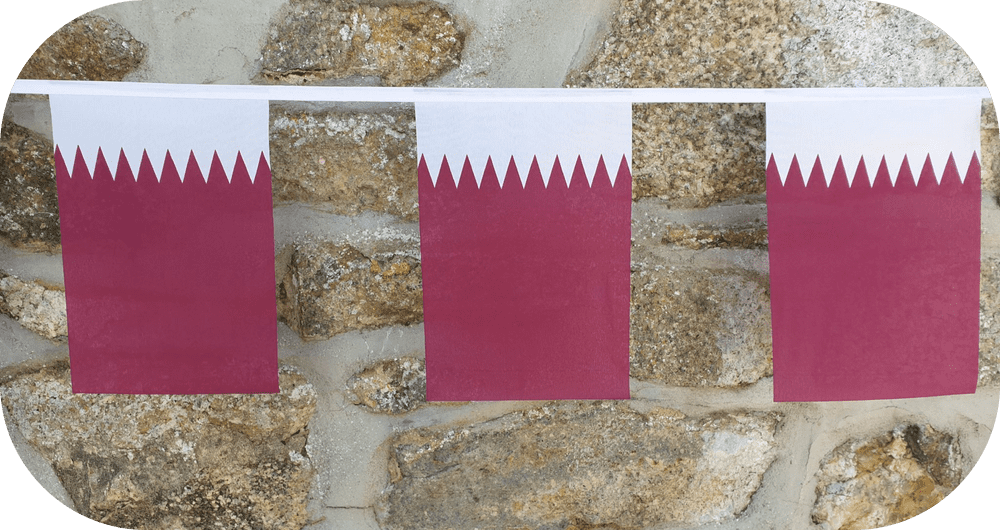 Qatar Flag Bunting