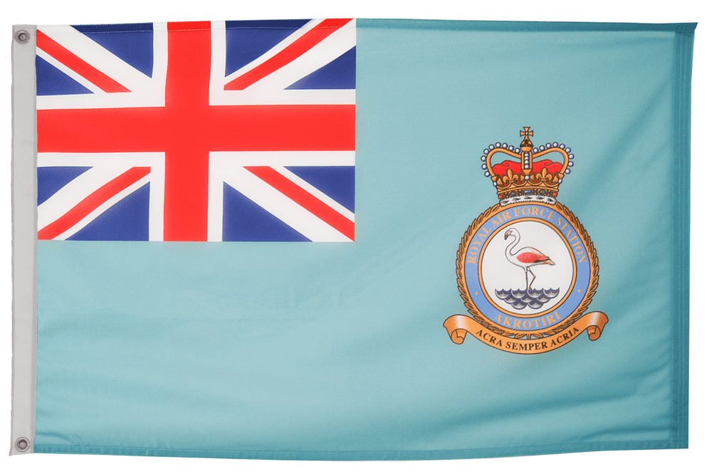 RAF Akrotiri Royal Air Force Station Ensign Flag with Eyelets