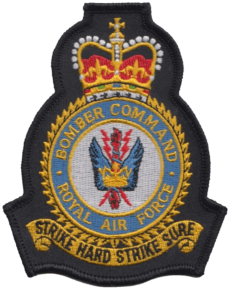 RAF Bomber Command Royal Air Force 1952 to 1968 MOD Crest Embroidered Patch