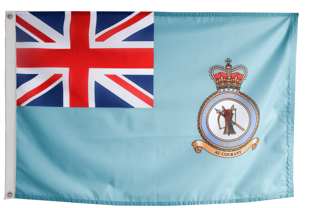 RAF Buchan Royal Air Force Station Ensign Flag with Eyelets