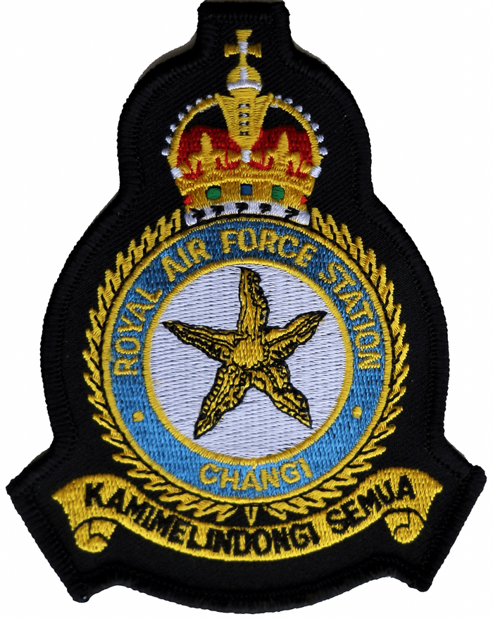 RAF Changi Royal Air Force MOD Crest Embroidered Patch