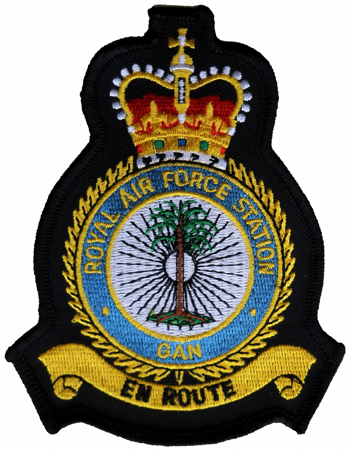RAF Gan Royal Air Force MOD Crest Embroidered Patch