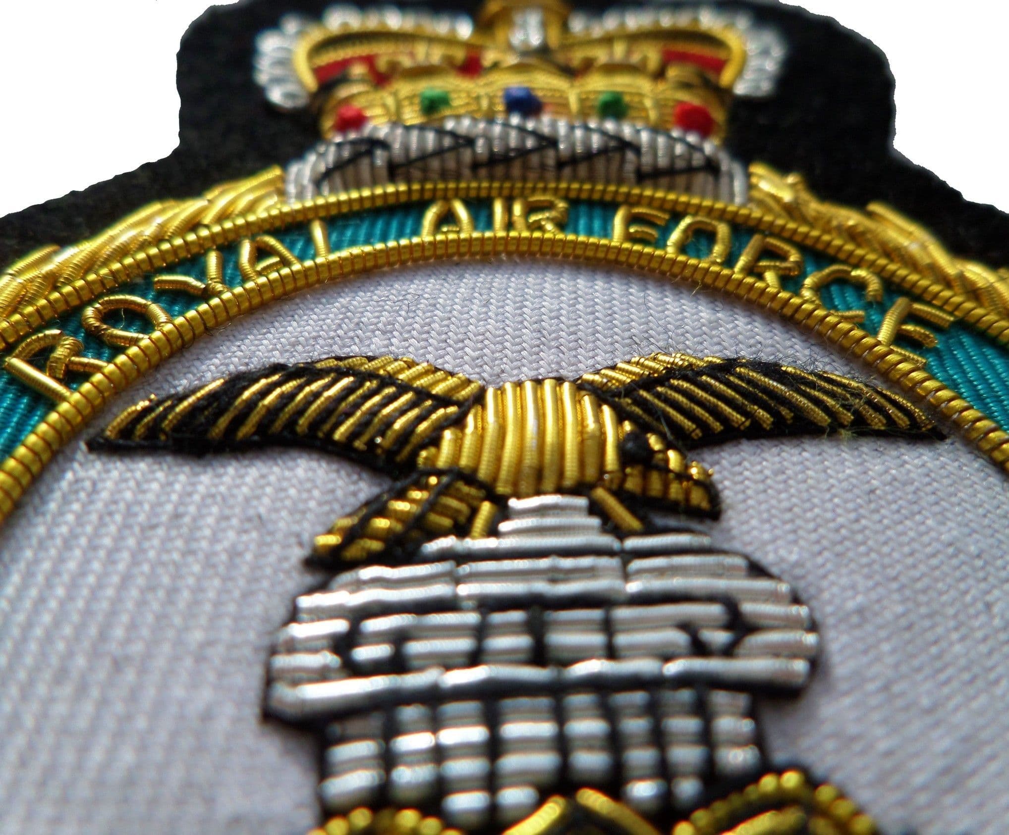 RAF Greenham Common Royal Air Force RAF Embroidered Blazer GOLD WIRED Patch