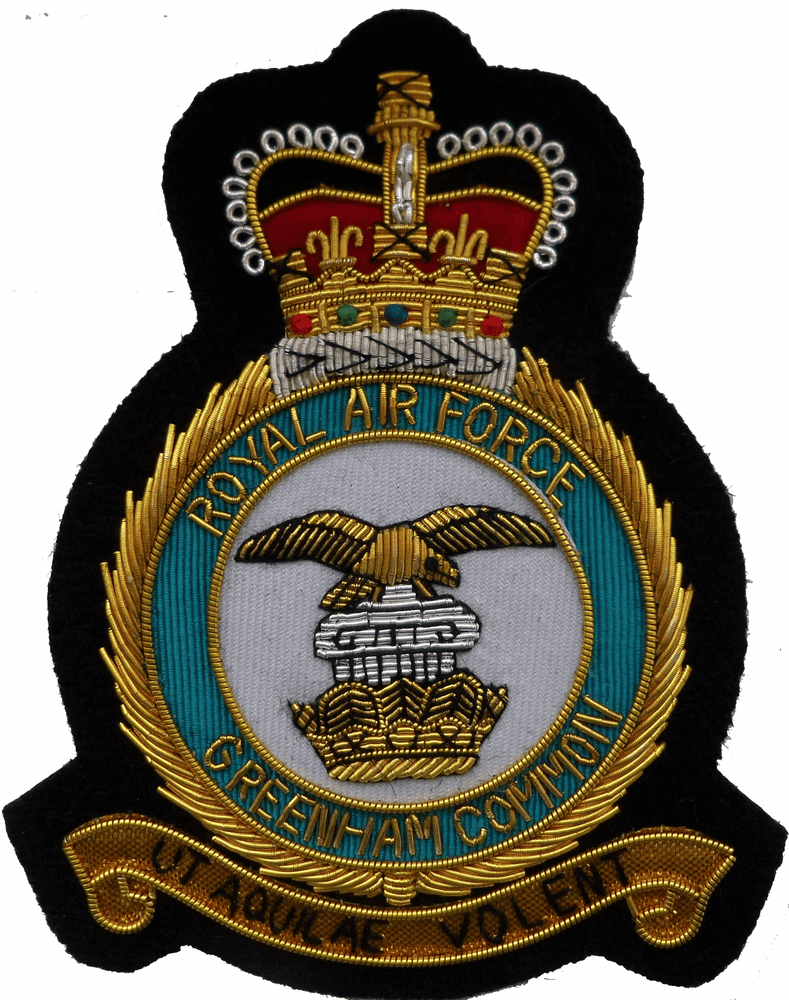 RAF Greenham Common Royal Air Force RAF Embroidered Blazer GOLD WIRED Patch