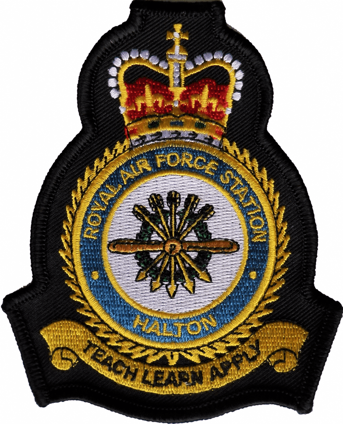 RAF Halton Royal Air Force MOD Crest Embroidered Patch