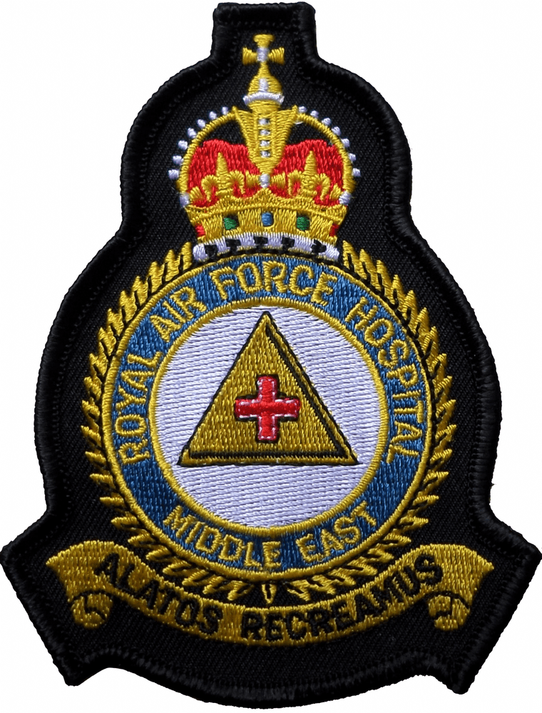 RAF Hospital Middle East Royal Air Force MOD Crest Embroidered Patch