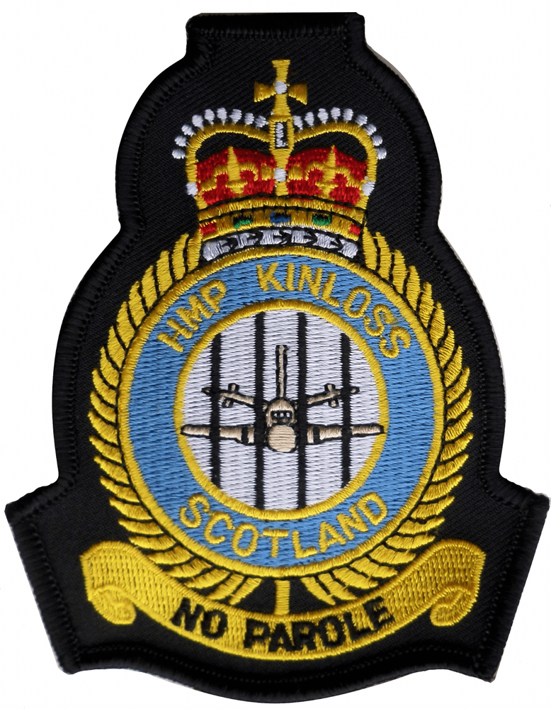 RAF Kinloss HMP Kinloss Royal Air Force MOD Crest Embroidered Patch