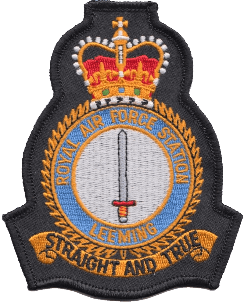 RAF Leeming Royal Air Force MOD Crest Embroidered Patch