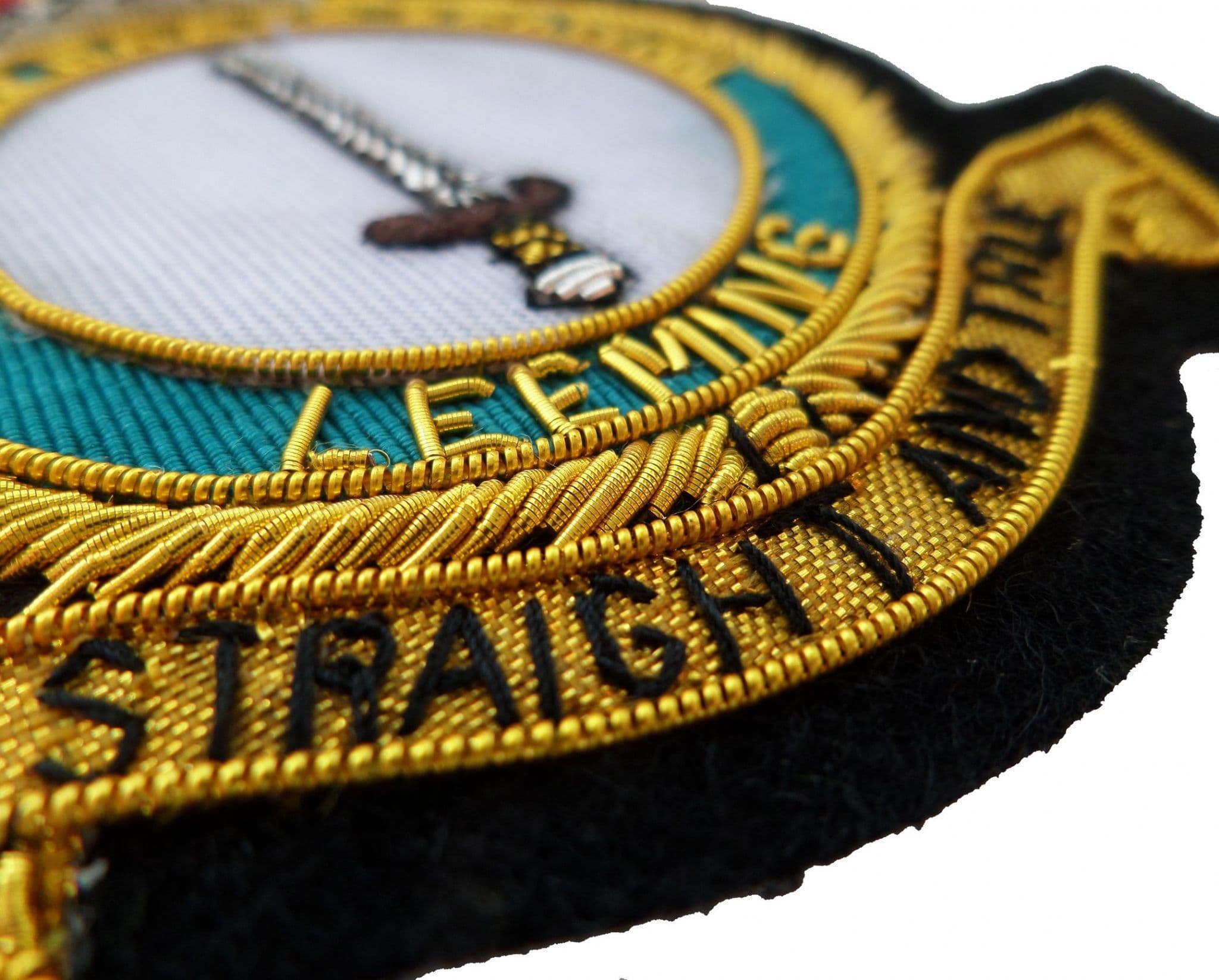 RAF Leeming Royal Air Force RAF Embroidered Blazer GOLD WIRED Patch