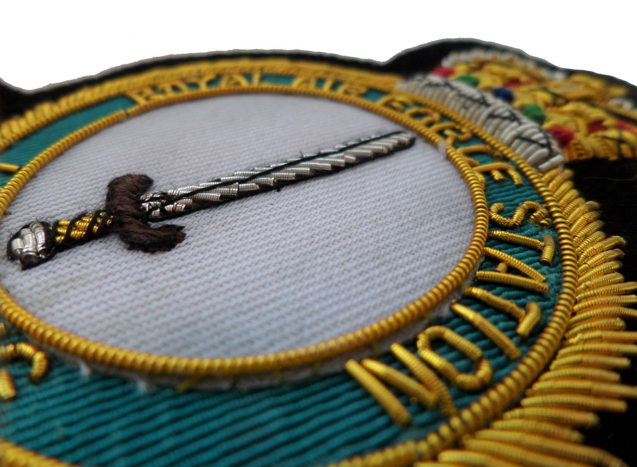 RAF Leeming Royal Air Force RAF Embroidered Blazer GOLD WIRED Patch