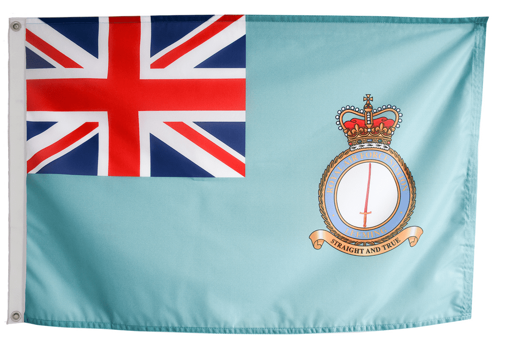 RAF Leeming Royal Air Force Station Ensign Flag with Eyelets