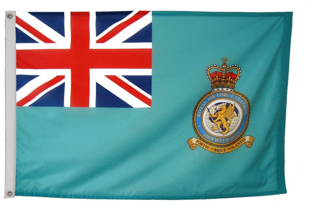 RAF Menwith Hill Royal Air Force Station Ensign Flag with Eyelets