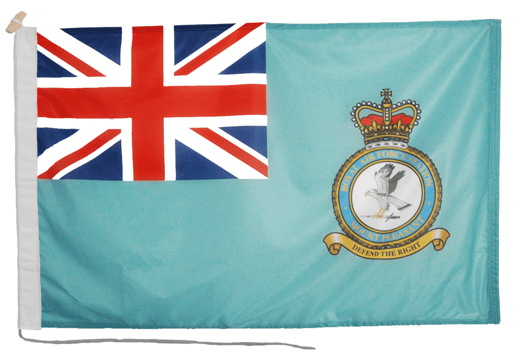 RAF Mount Pleasant Royal Air Force Station Ensign Flag with Rope & Toggle