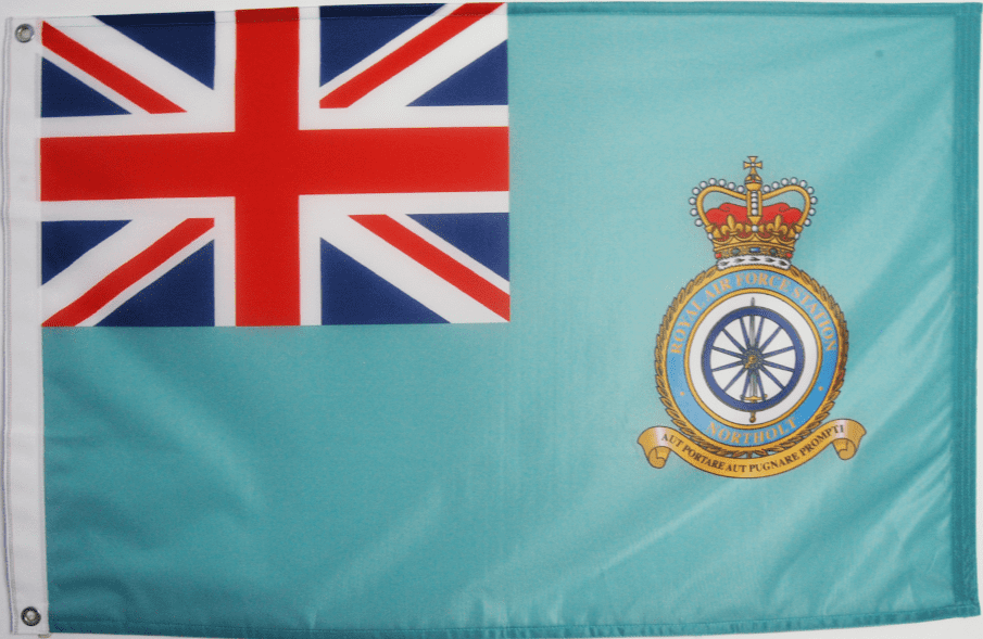 RAF Northolt Royal Air Force Station Ensign Flag with Eyelets