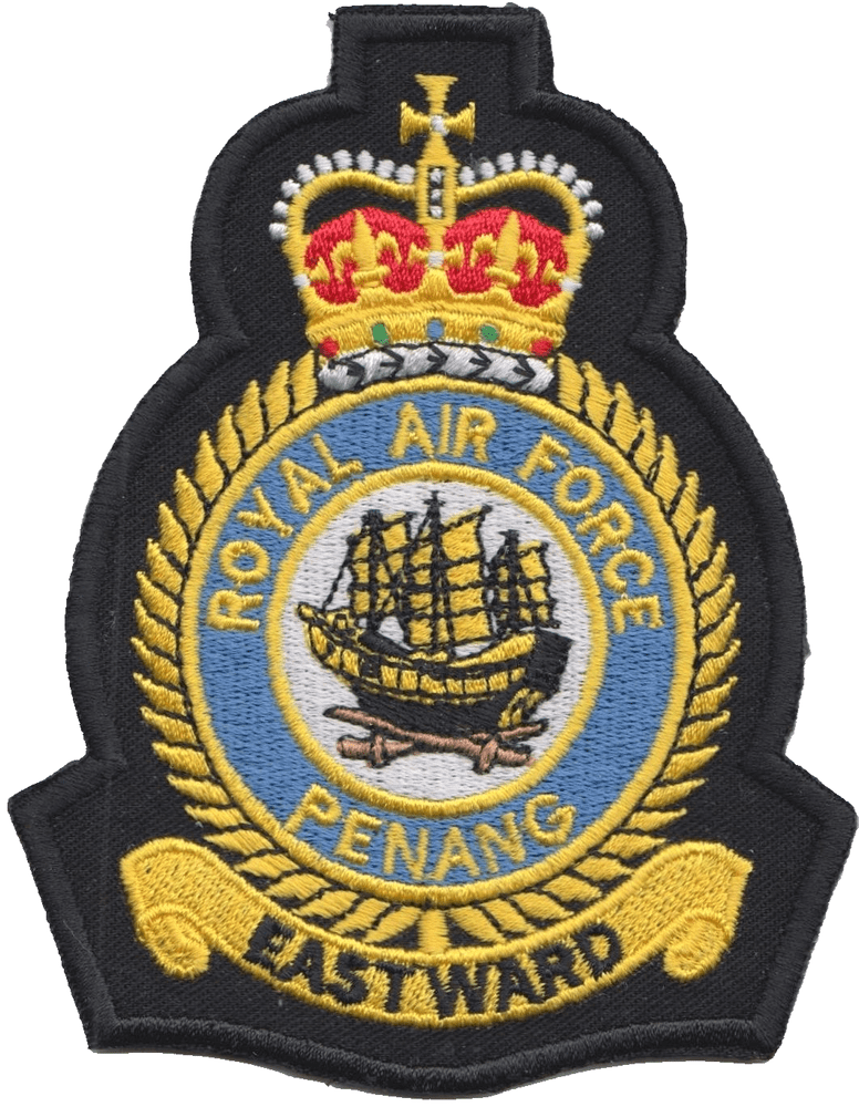 RAF Penang Royal Air Force MOD Crest Embroidered Patch