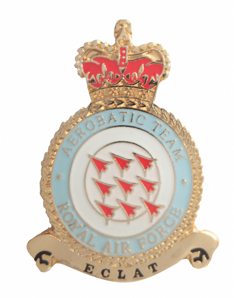 RAF Royal Air Force Red Arrows Crest Pin Badge - MOD Approved - PN7298