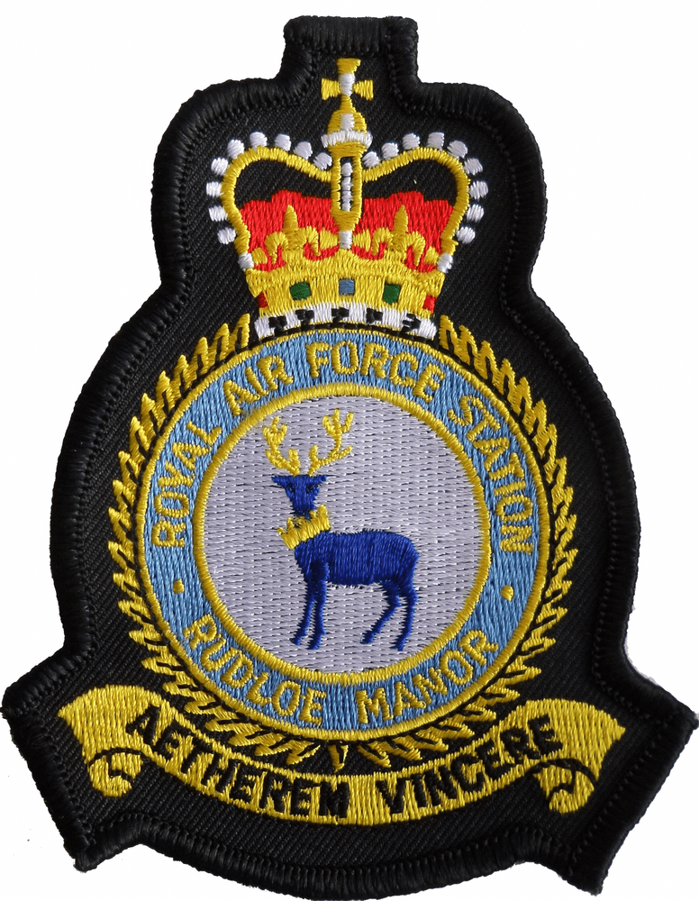 RAF Rudloe Manor Royal Air Force MOD Crest Embroidered Patch