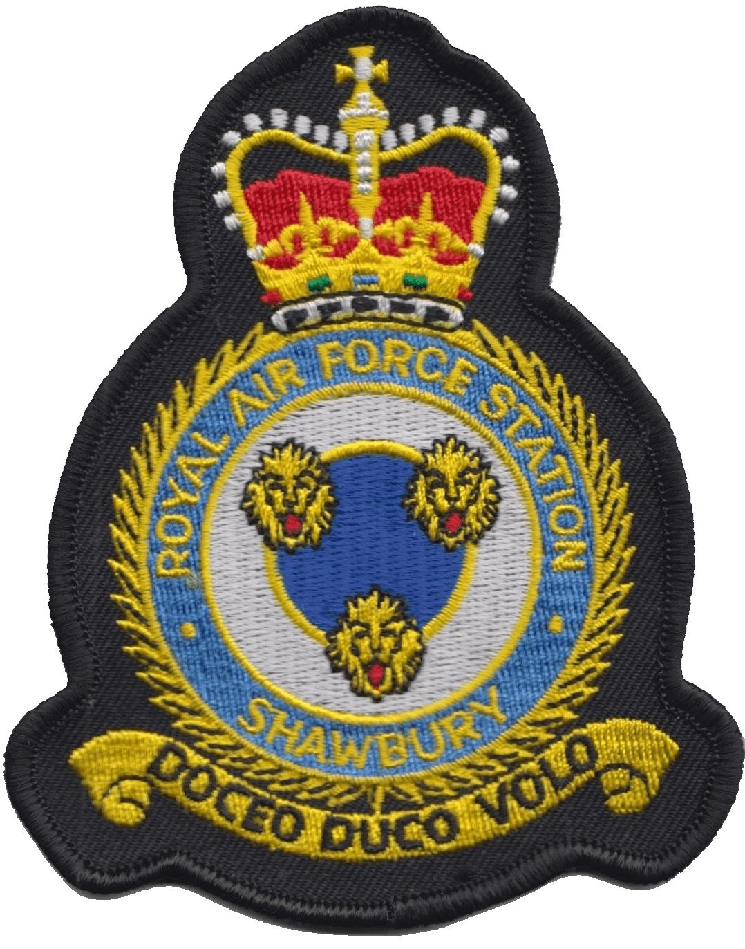 RAF Shawbury Royal Air Force MOD Crest Embroidered Patch