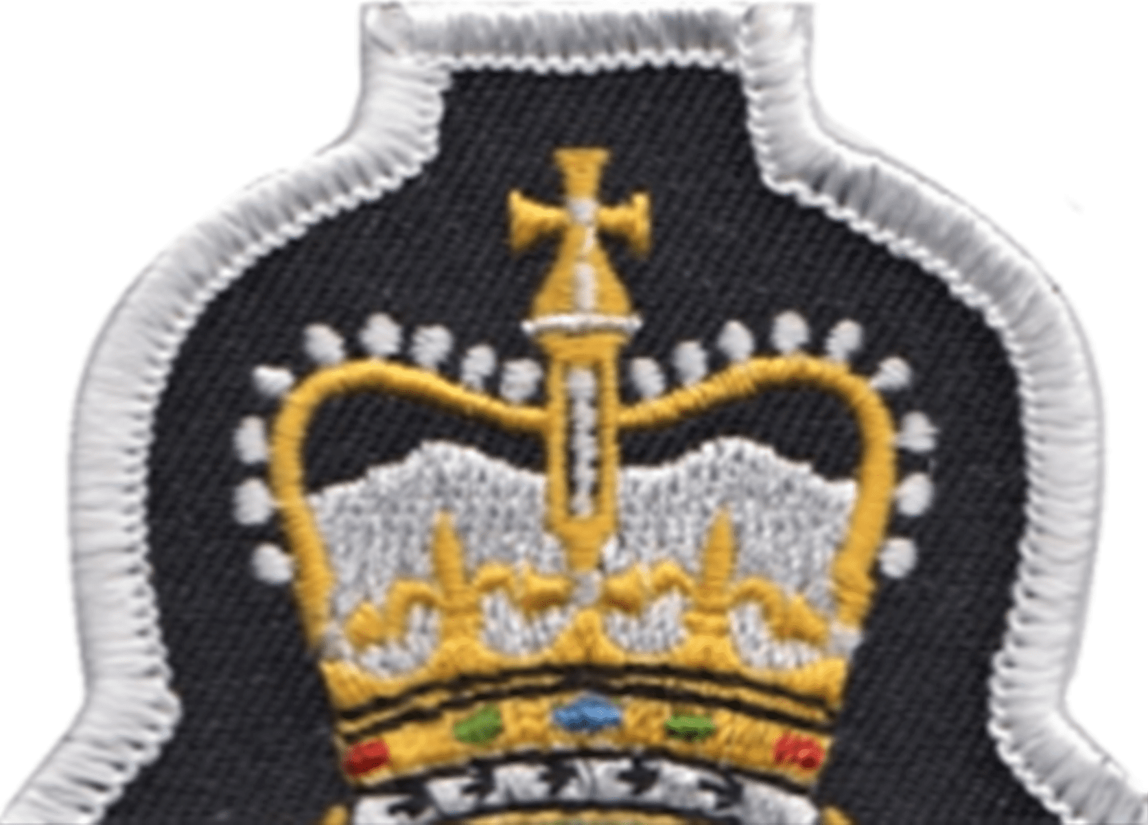 RAF Spadeadam Royal Air Force MOD White Crest Embroidered Patch