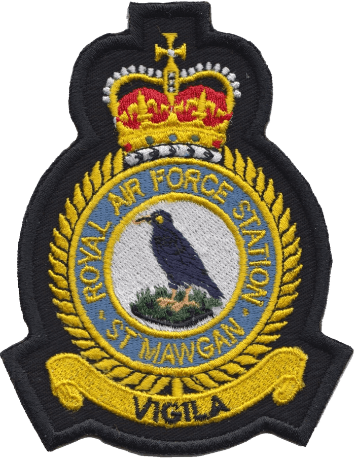 RAF St Mawgan Royal Air Force MOD Crest Embroidered Patch