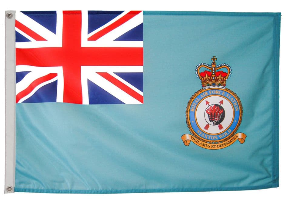 RAF Staxton Wold Royal Air Force Station Ensign Flag with Eyelets