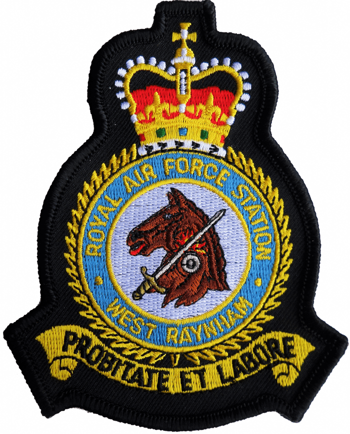 RAF West Raynham Royal Air Force MOD Crest Embroidered Patch