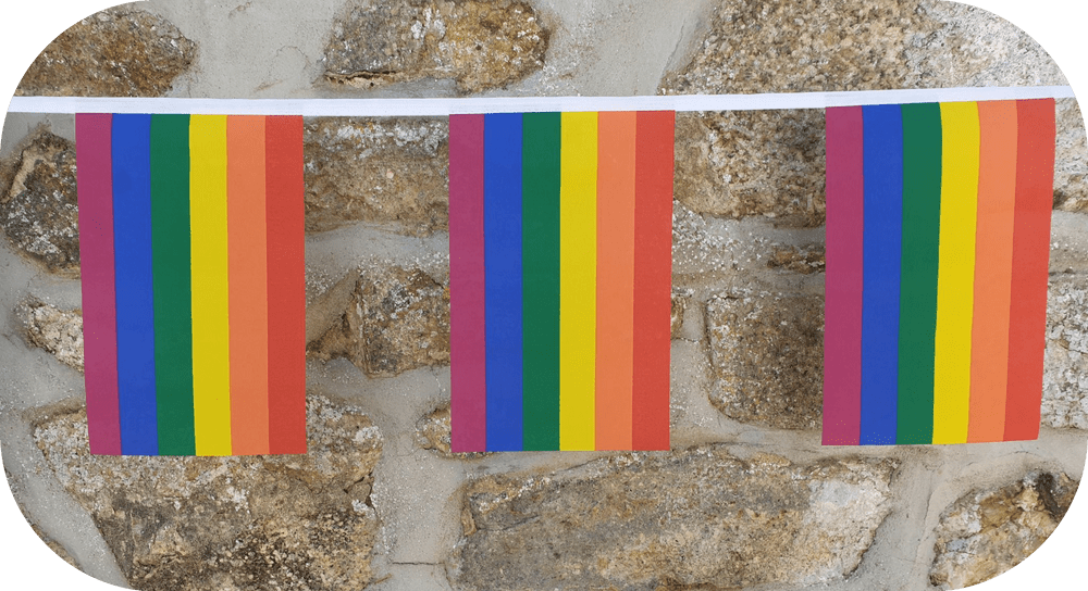 Rainbow LGBTQ Gay Pride Flag Bunting