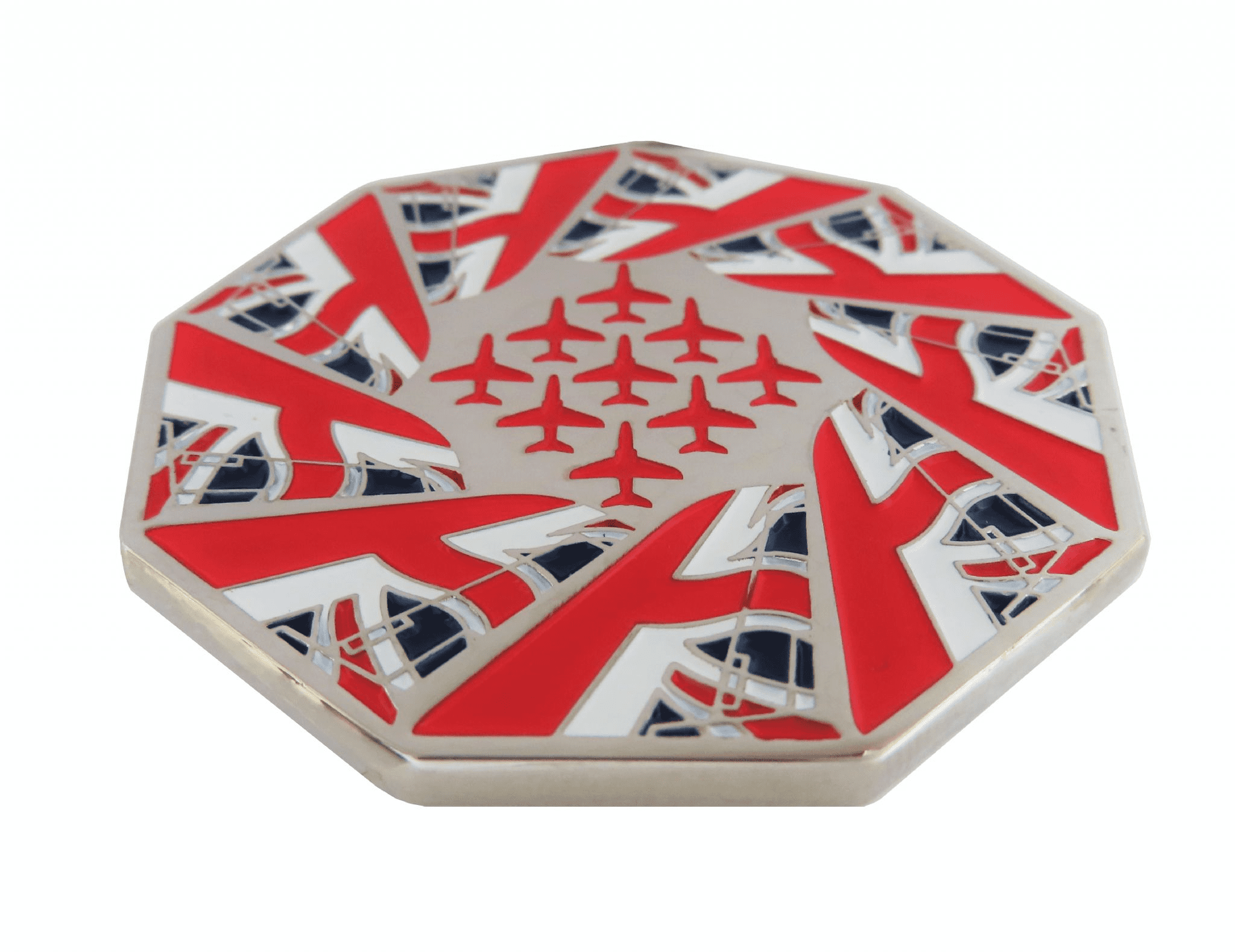 Red Arrows Nonagon Official RAF Commemorative Coin Medal in Clear ...