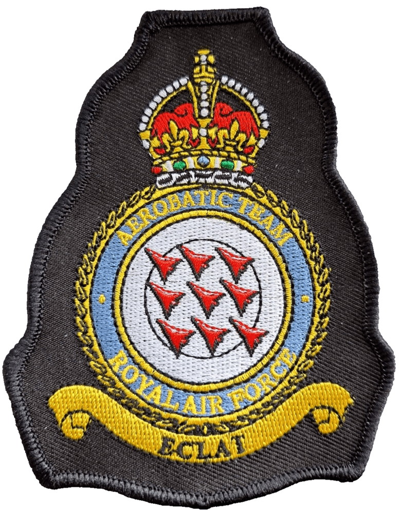 Red Arrows Royal Air Force Aerobatic Team RAF Crest MOD Embroidered ...