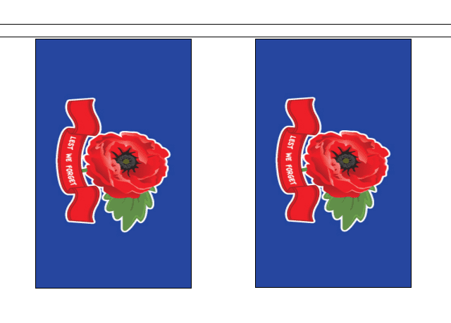 Remembrance Day Poppy Lest We Forget 5m Flag Bunting