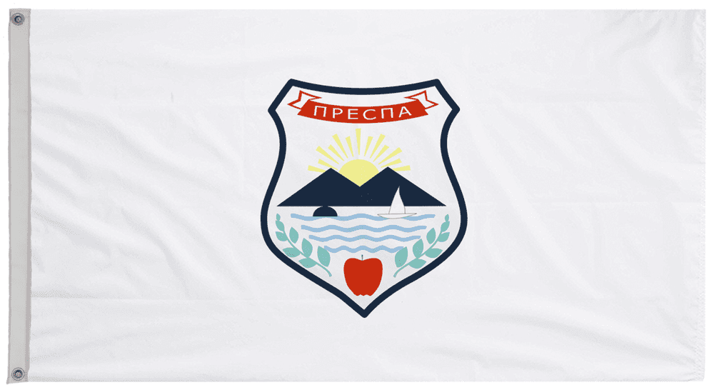Resen Municipality North Macedonia Flag with Eyelets