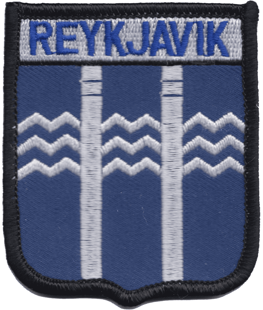 Reykjavik Iceland Shield Embroidered Patch a371