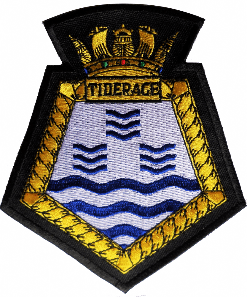 RFA Tiderace Royal Fleet Auxiliary RFA Royal Navy RN Crest Embroidered ...