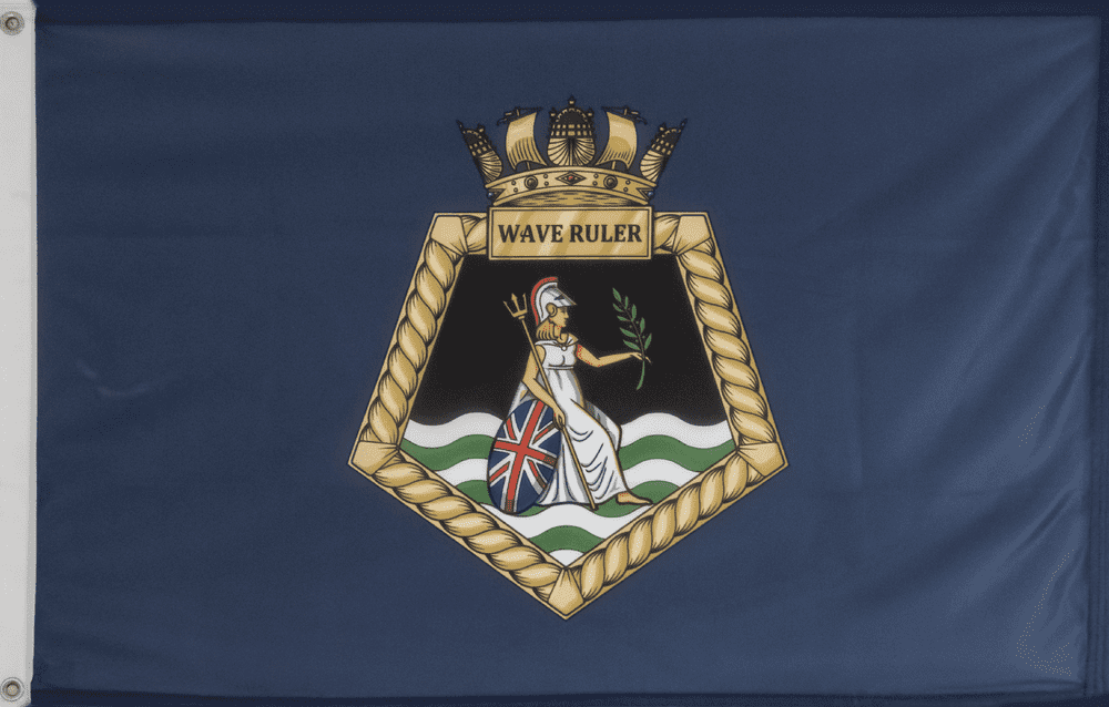 RFA Wave Ruler Royal Fleet Auxiliary Flag with Eyelets
