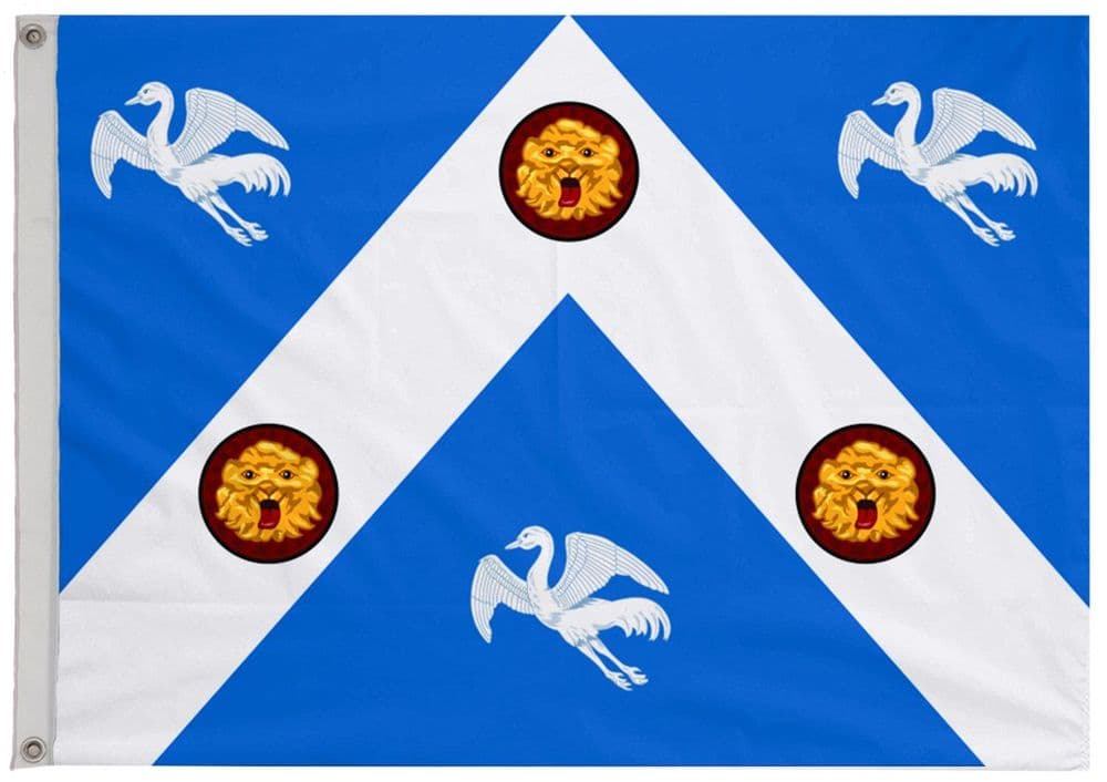 Royal Air Force Cranwell College Coat of Arms RAF Ensign Flag with Eyelets