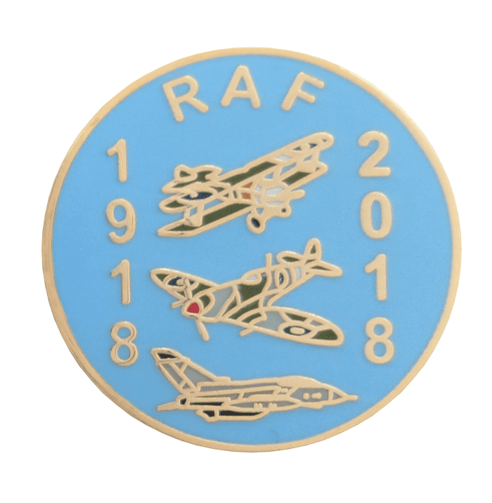 Royal Air Force RAF 100 Years 1918 to 2018 Centenary Pin Badge