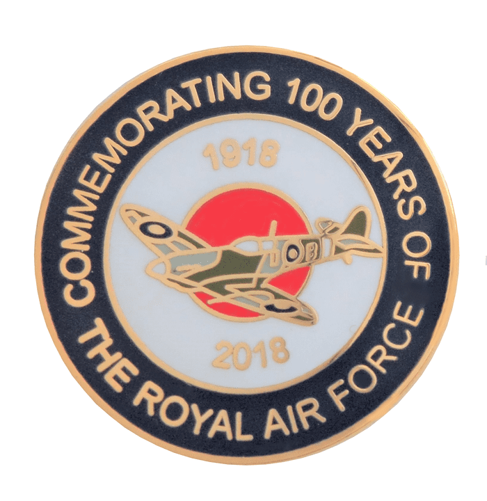 Royal Air Force RAF 100 Years Centenary Spitfire Pin Badge