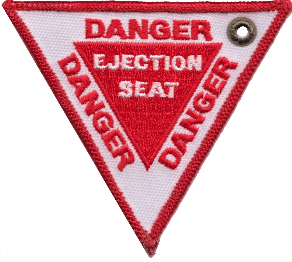 Royal Air Force RAF Danger Ejection Seat Double-Sided Triangle ...
