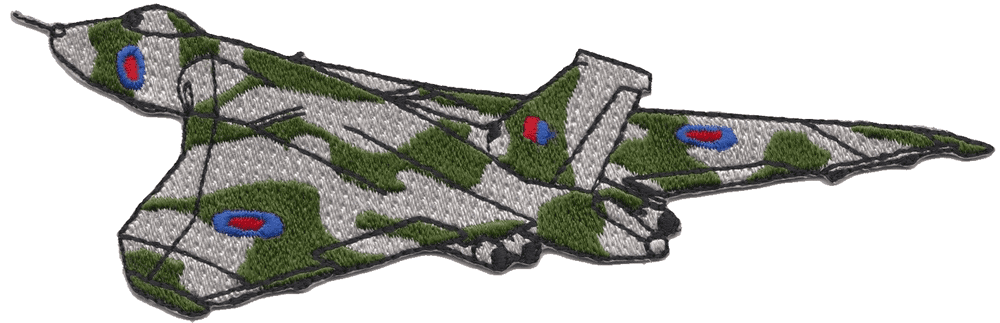 Royal Air Force RAF Hawker Siddeley Vulcan Shaped Embroidered Patch