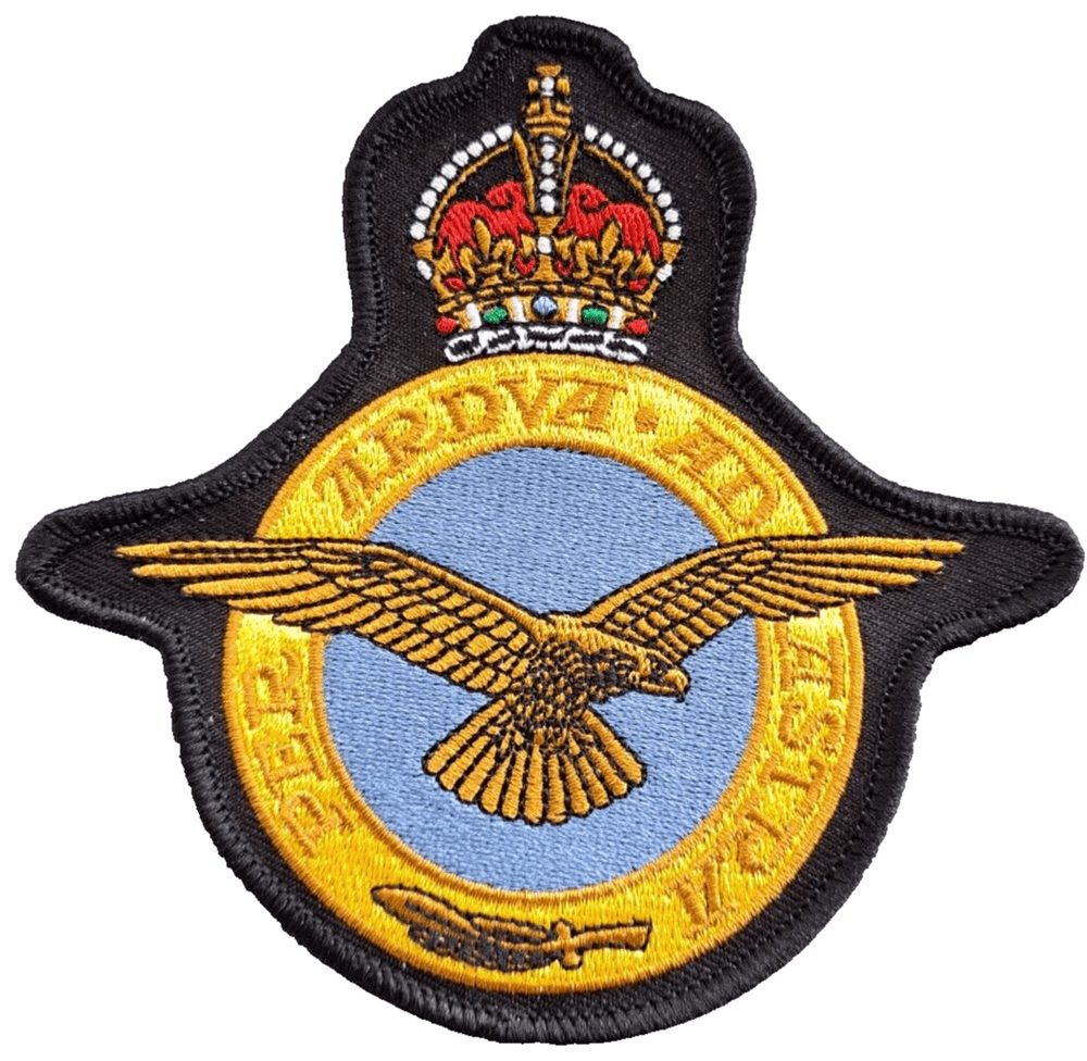 Royal Air Force RAF Insignia Crest MOD Embroidered Patch - TUDOR Crown