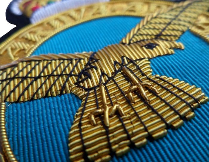 Royal Air Force RAF Insignia GOLD WIRED Blazer Embroidered Badge
