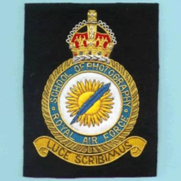 Royal Air Force RAF School of Photography GOLD WIRED Blazer Embroidered ...
