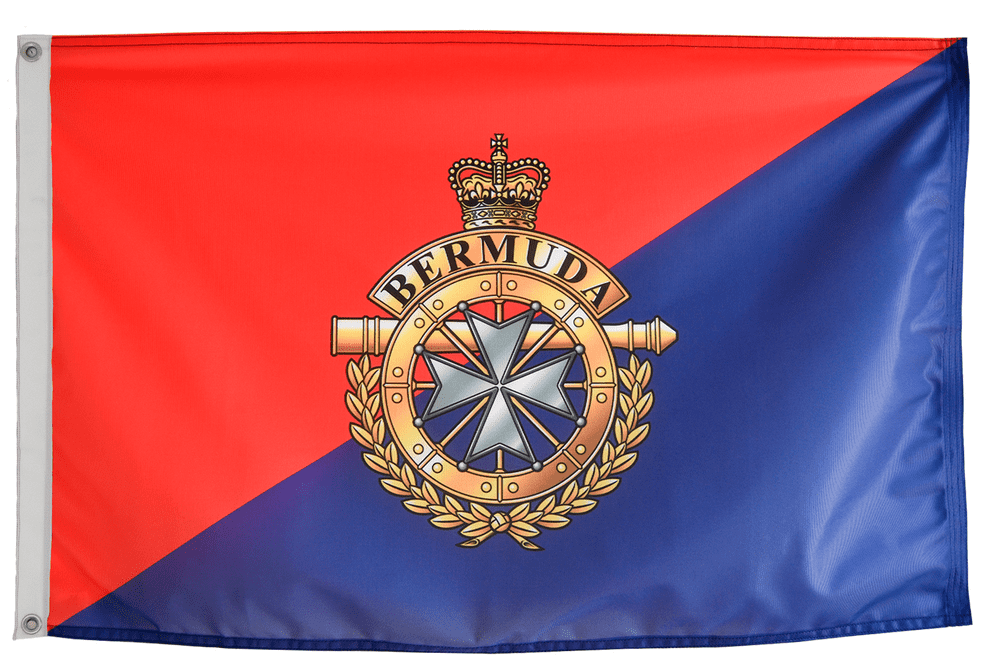 Royal Bermuda Regiment British Army Flag with Eyelets
