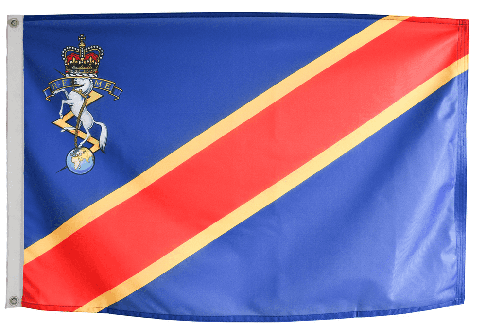 Royal Electrical and Mechanical Engineers British Army Flag with Eyelets